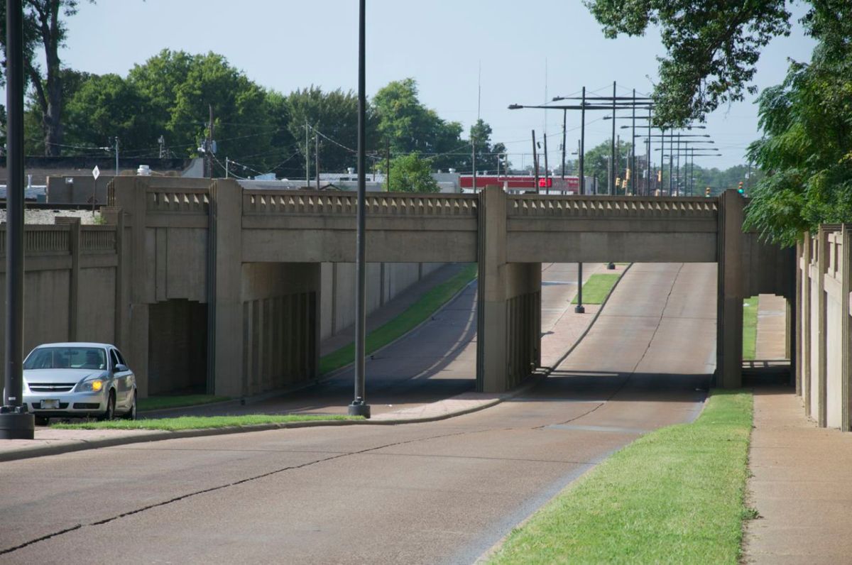 New Deal in Mississippi: Greenwood Underpass, AKA Main Street Railway ...