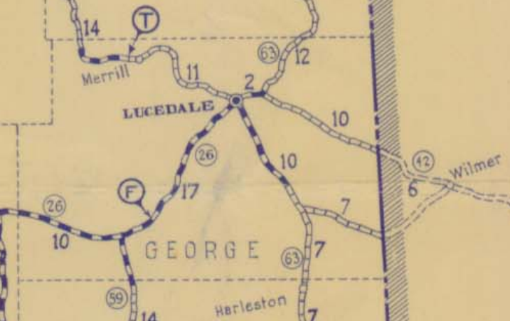 George County MDOT HWY map 1932 – Preservation in Mississippi