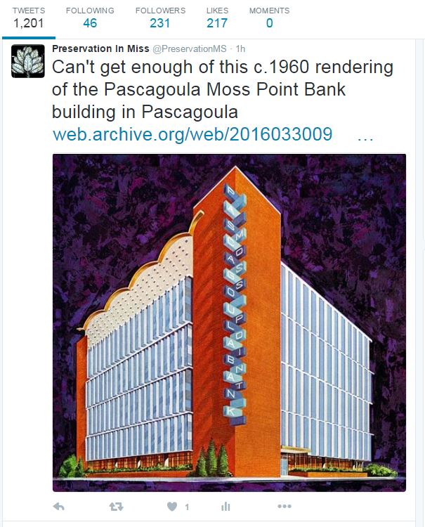 Tweets From The Past Week – Preservation in Mississippi