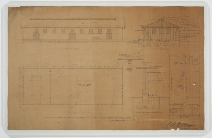 Plans for Gulfport’s 1918 U.S. Naval Camp buildings are available ...
